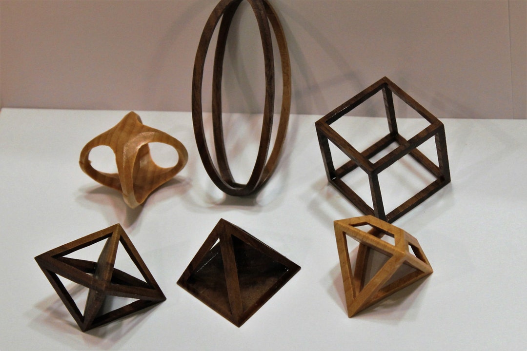 Scroll Saw Pattern: 3D Geometric Shapes - Etsy