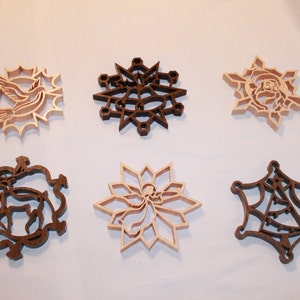Scroll Saw Pattern- Christmas Ornaments, Snowflakes Package - Etsy