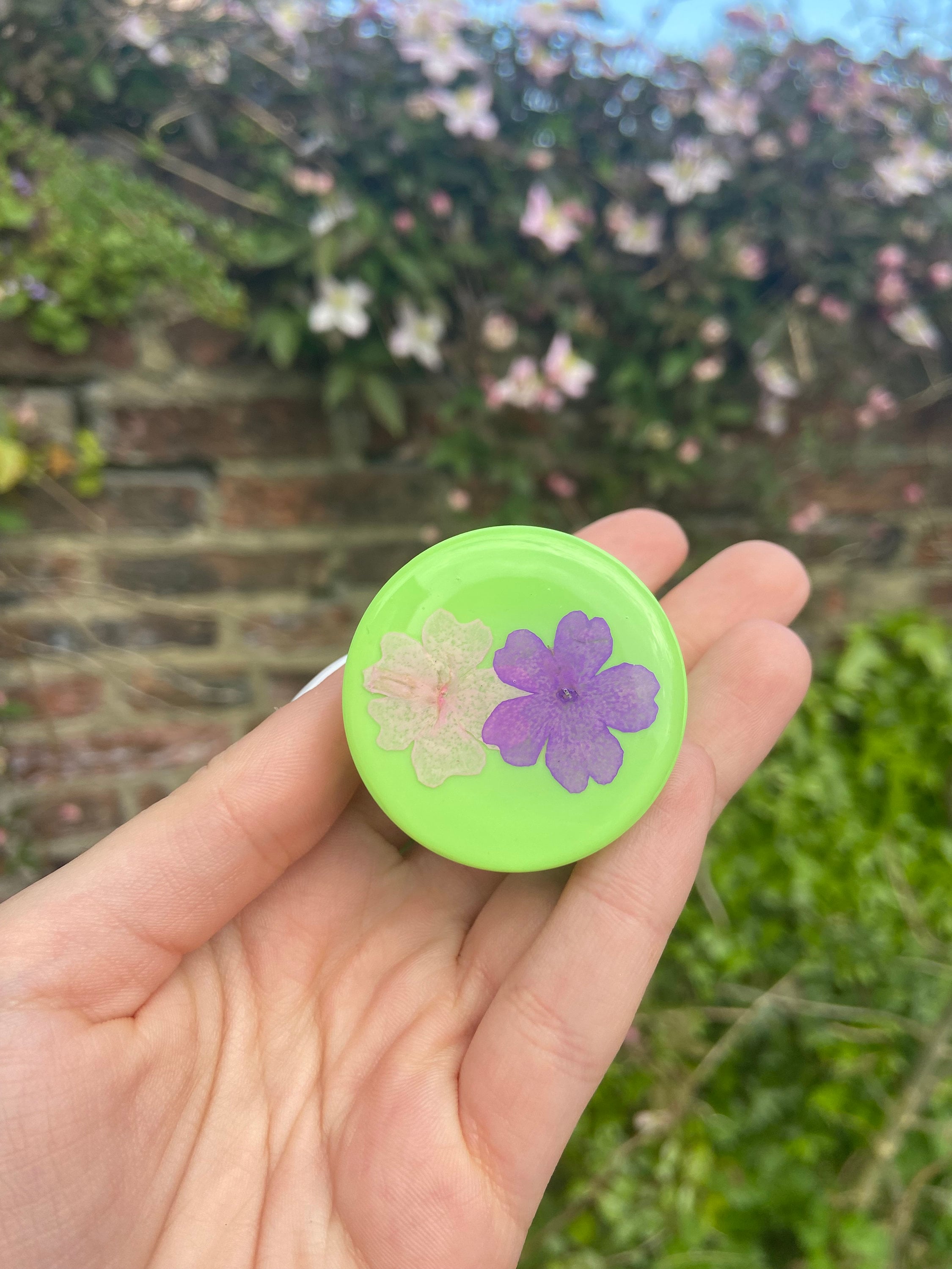 Resin Flower Phone Grip Real Flower Popsocket Pastel - Etsy
