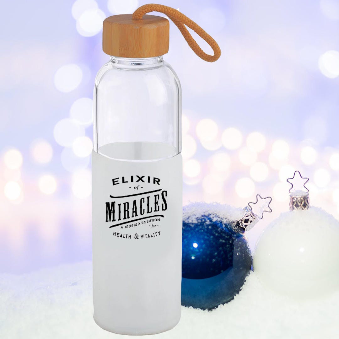 Miracle Elixir Glass Water Bottle - Etsy