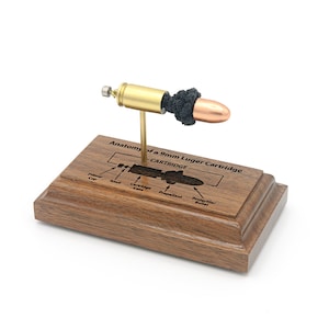 Anatomy of a 9mm Luger Cartridge - Engraved Base Exploded Ammo Model ...