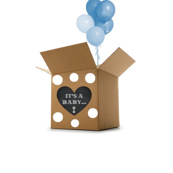 Gender Reveal Box - Etsy
