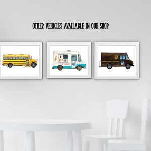 Yellow School Bus Art Watercolor Transportation Print Bus - Etsy