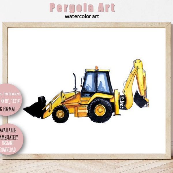 Backhoe Art - Etsy