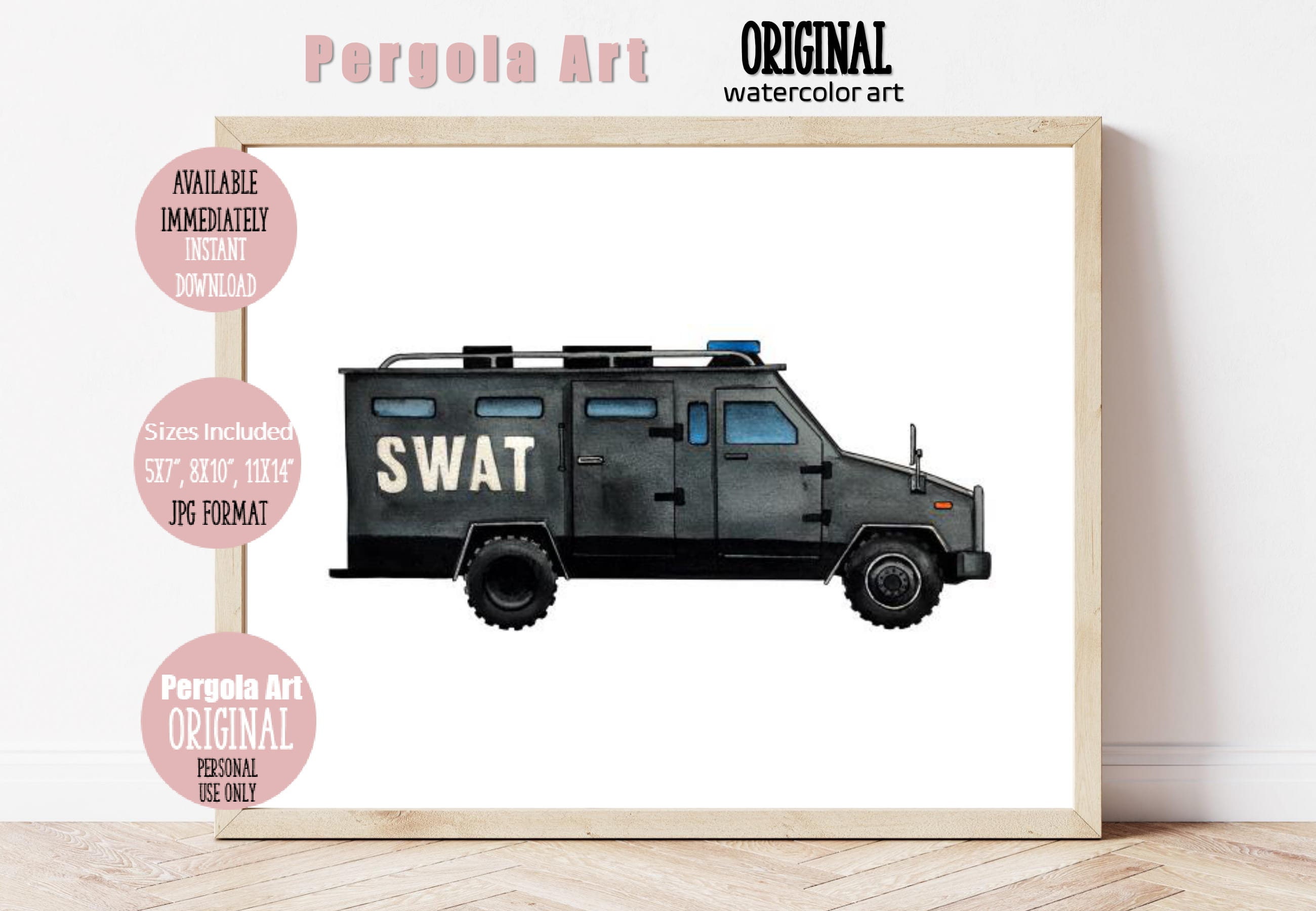 Swat Truck Drawing