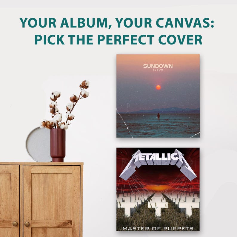 Custom Album Cover Canvas Art, Personalized Music Gift - Etsy