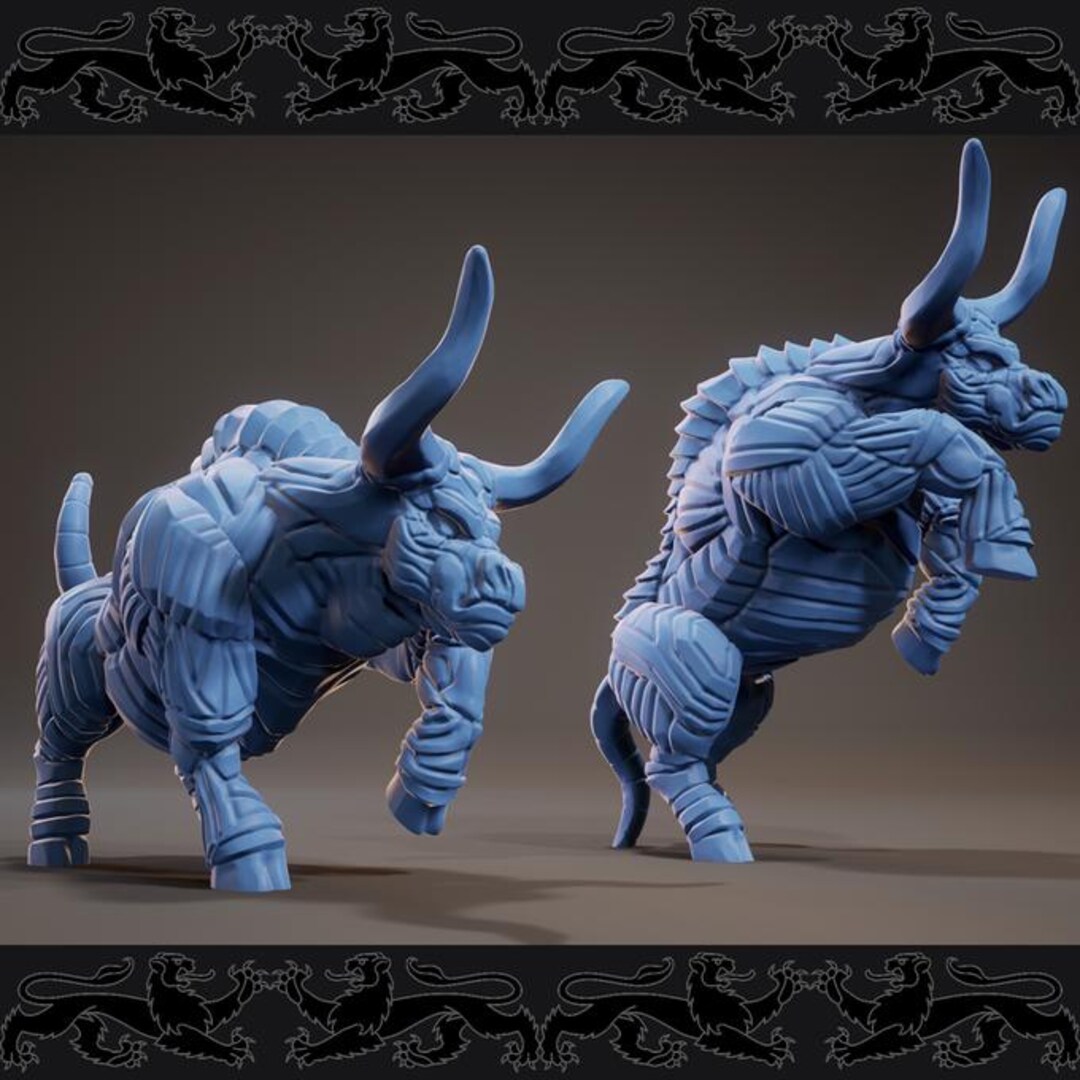 Gorgon Bull- Resin Miniature for Dnd, TTRPG, and Painters - Etsy