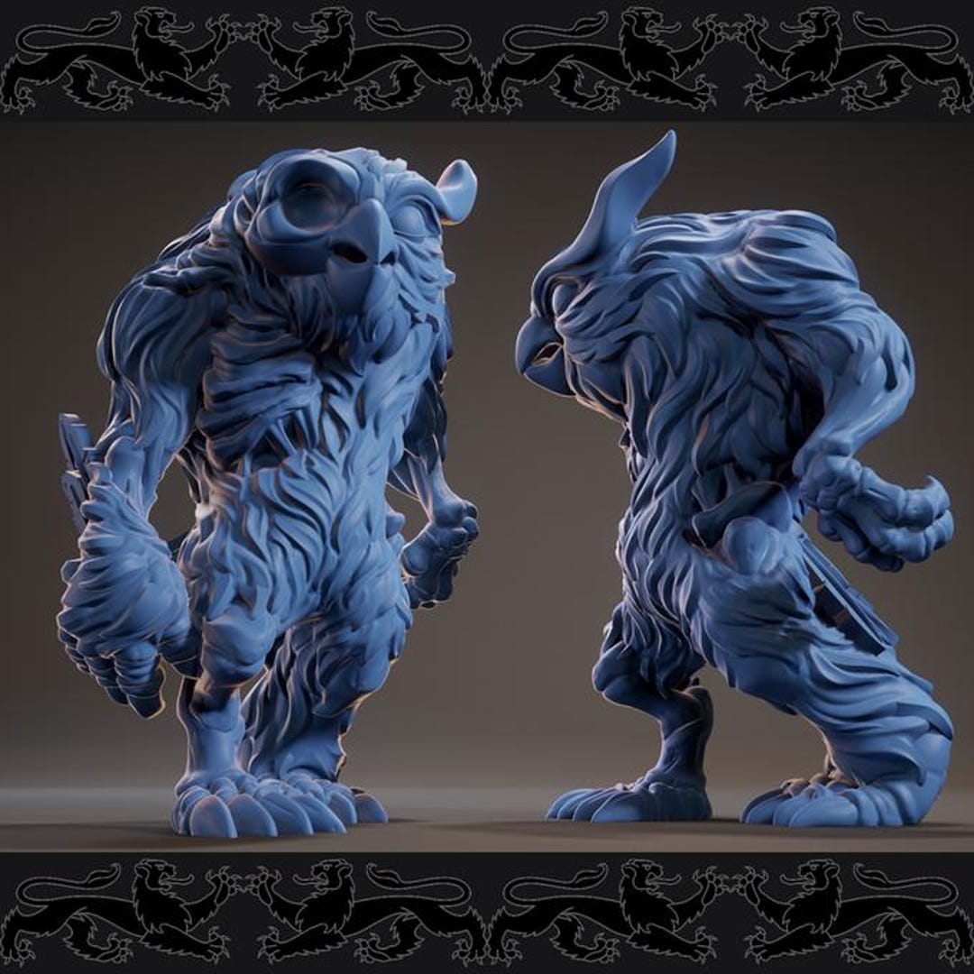 Undead Owlbear- Resin Miniature for Dnd, TTRPG, and Painters - Etsy