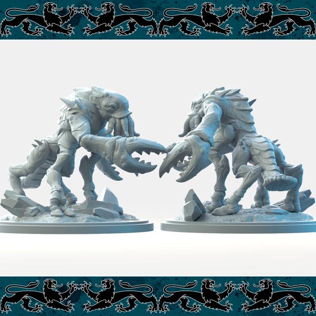 Cthulu(crab)- Resin Miniature for Dnd, TTRPG, and Painters - Etsy