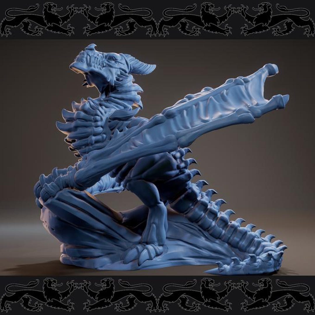 Lich Dragon- Resin Miniature for Dnd, TTRPG, and Painters - Etsy