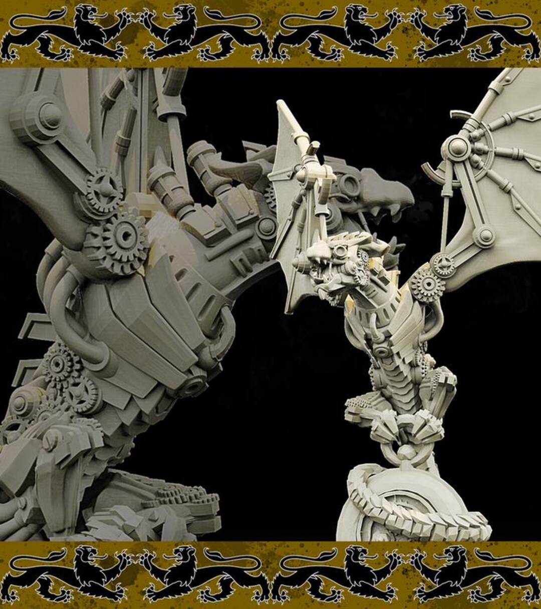 Clockwork Dragon- Resin Miniature for Dnd, TTRPG, and Painters - Etsy