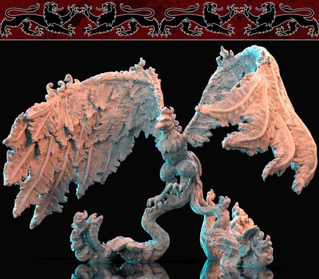 Phoenix - Resin Miniature for Dnd, TTRPG, and Painters - Etsy