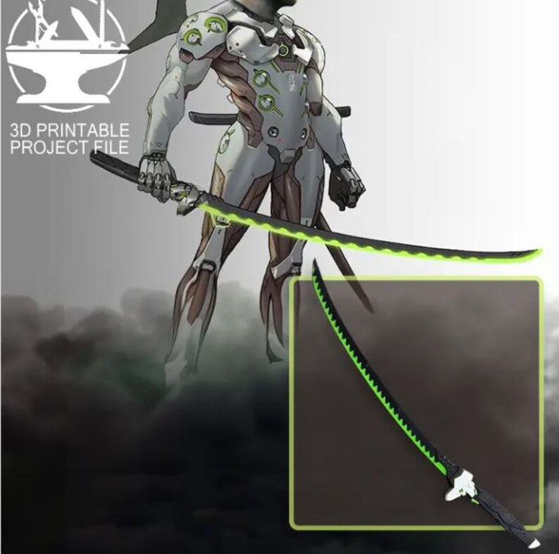 Genji's Sword Overwatch hacksmith Models 3D Prints - Etsy
