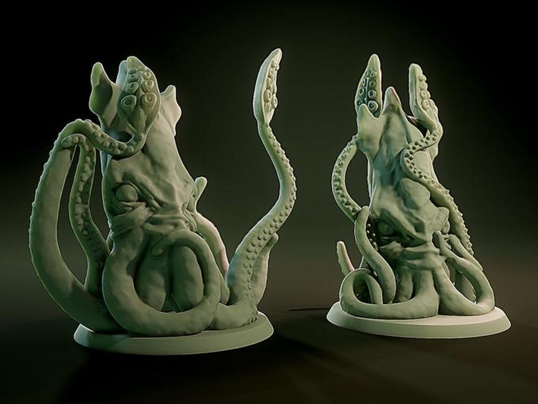 Squids - Resin Miniature for Dnd, TTRPG, and Painters - Etsy