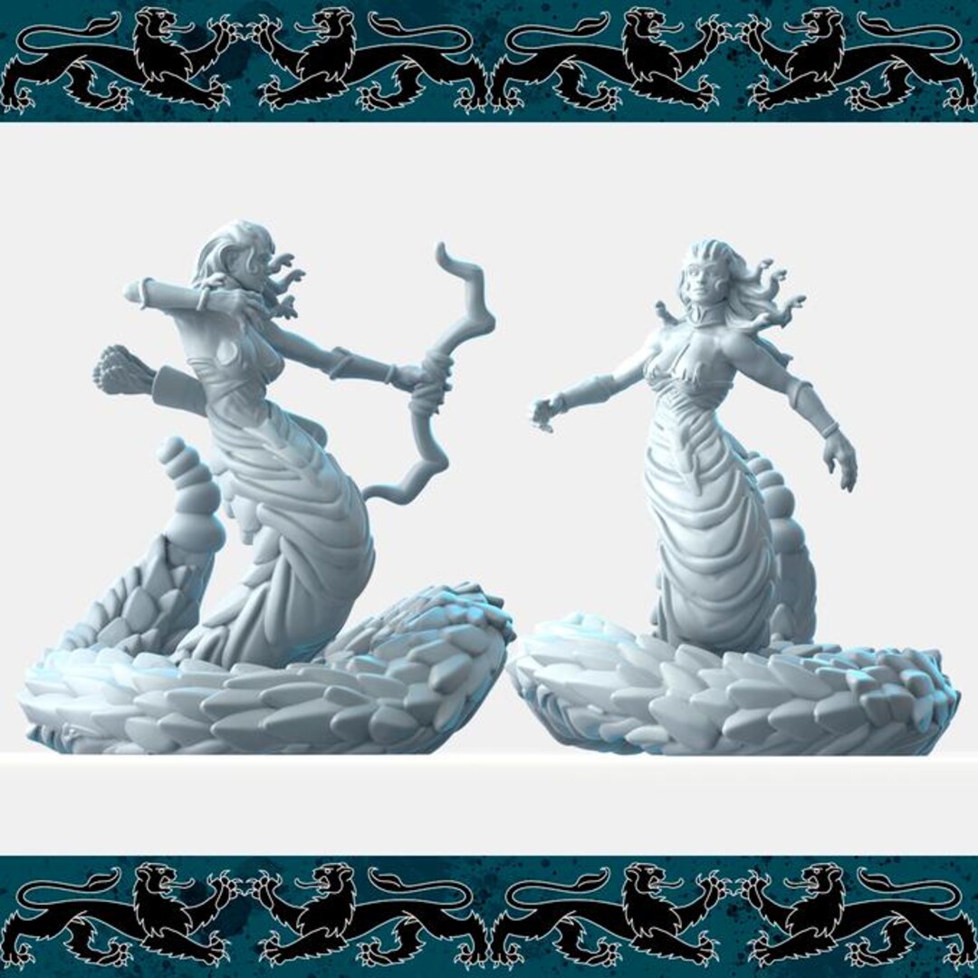 Medusa- Resin Miniature for Dnd, TTRPG, and Painters - Etsy