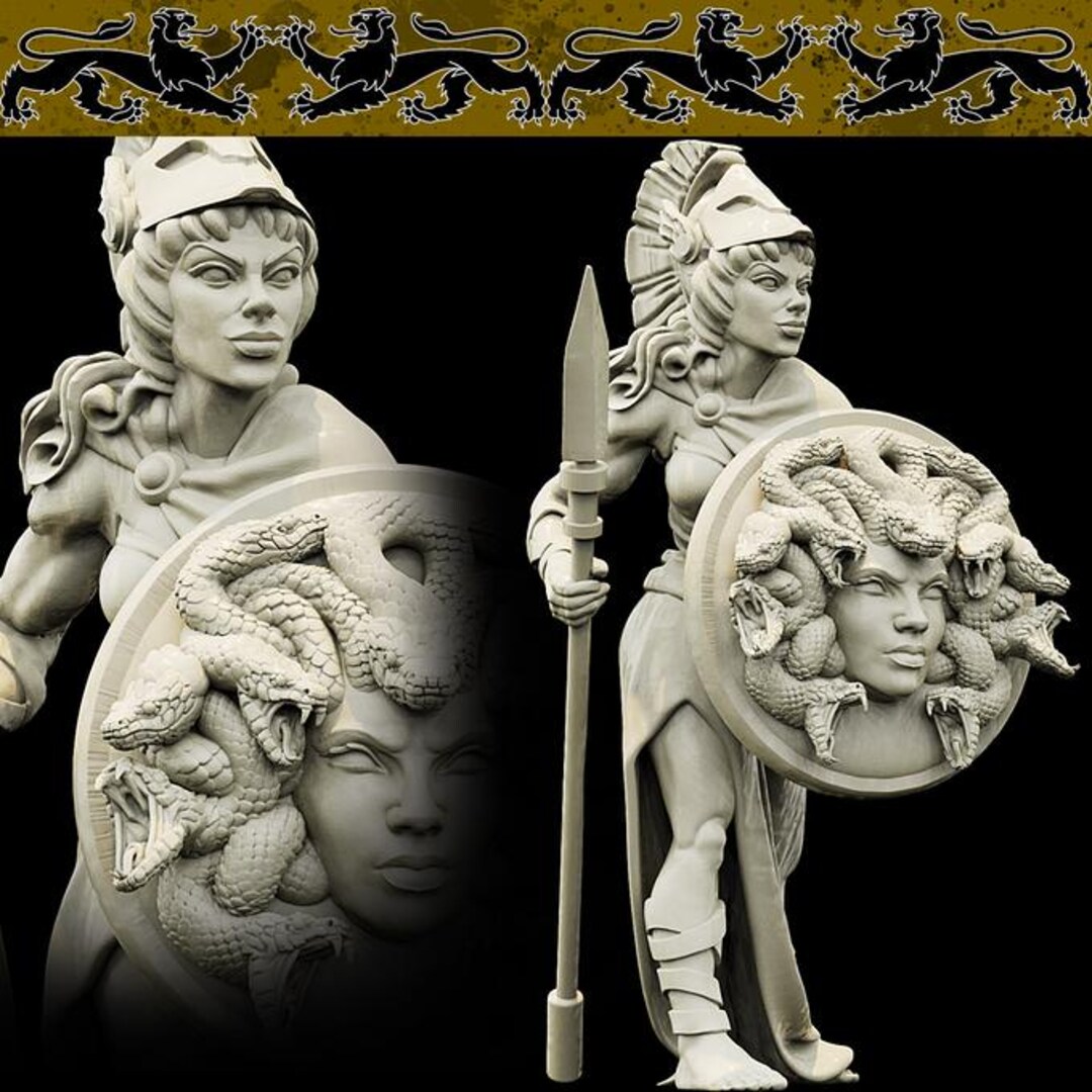 Athena- Resin Miniature for Dnd, TTRPG, and Painters - Etsy