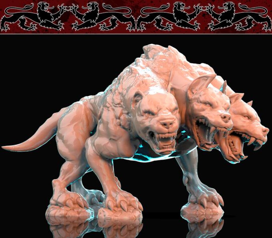 Cerberus- Resin Miniature for Dnd, TTRPG, and Painters - Etsy