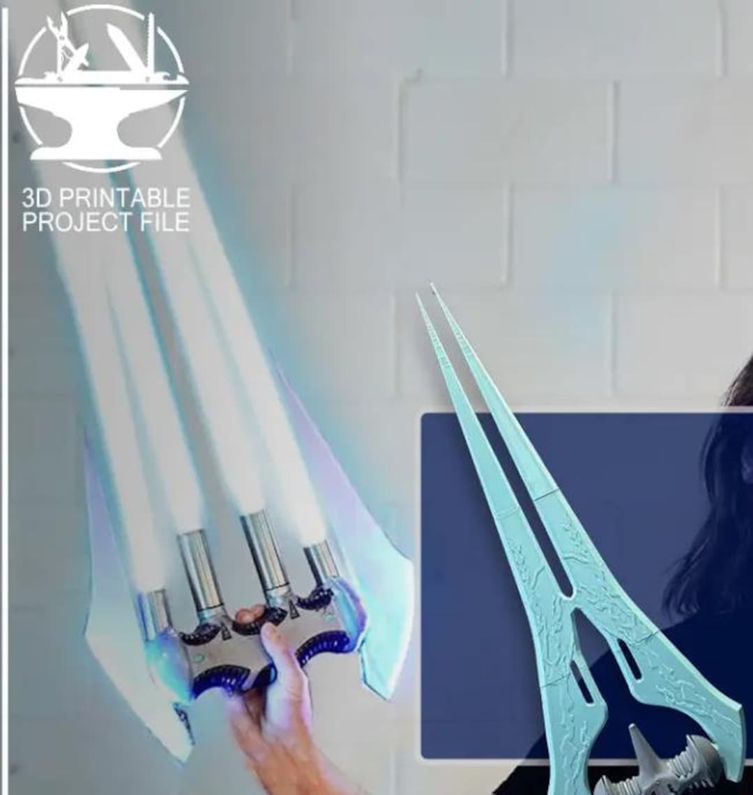 Iconic Energy Sword | Halo -hacksmith Models 3D Prints - Etsy