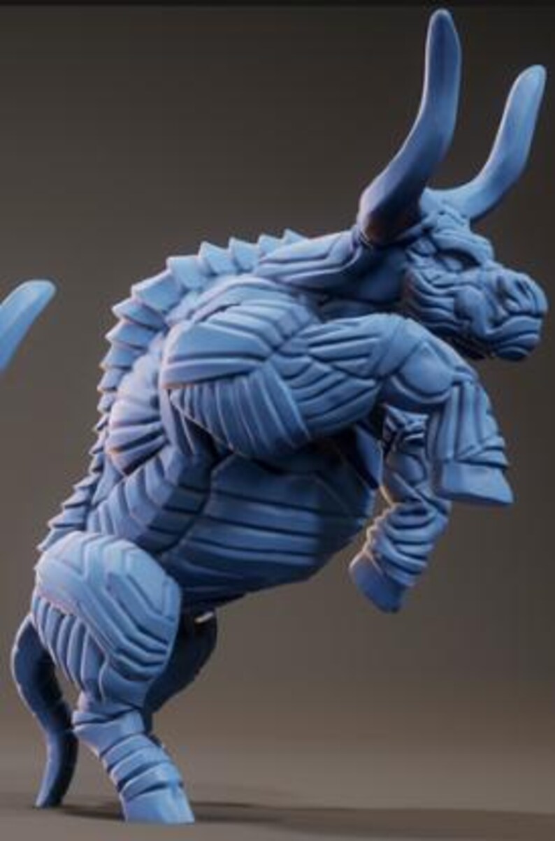 Gorgon Bull- Resin Miniature for Dnd, TTRPG, and Painters - Etsy
