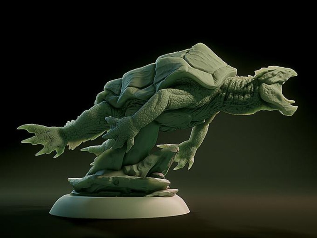 Dragon Turtle | Resin Miniature for Dnd, TTRPG, and Painters - Etsy
