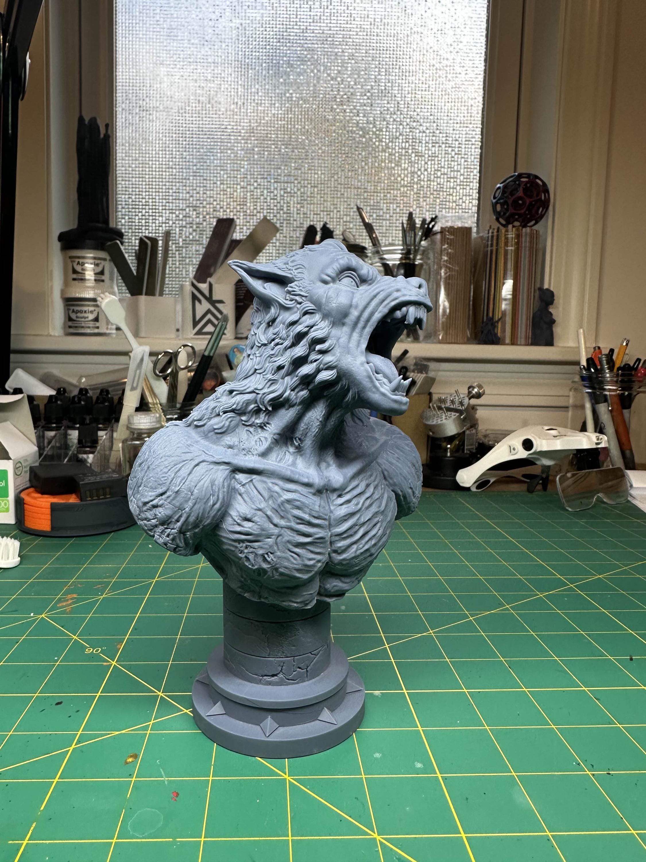 Werewolf Bust | Multiple Sizes (S-XL) | Statues & Figures | Halloween ...