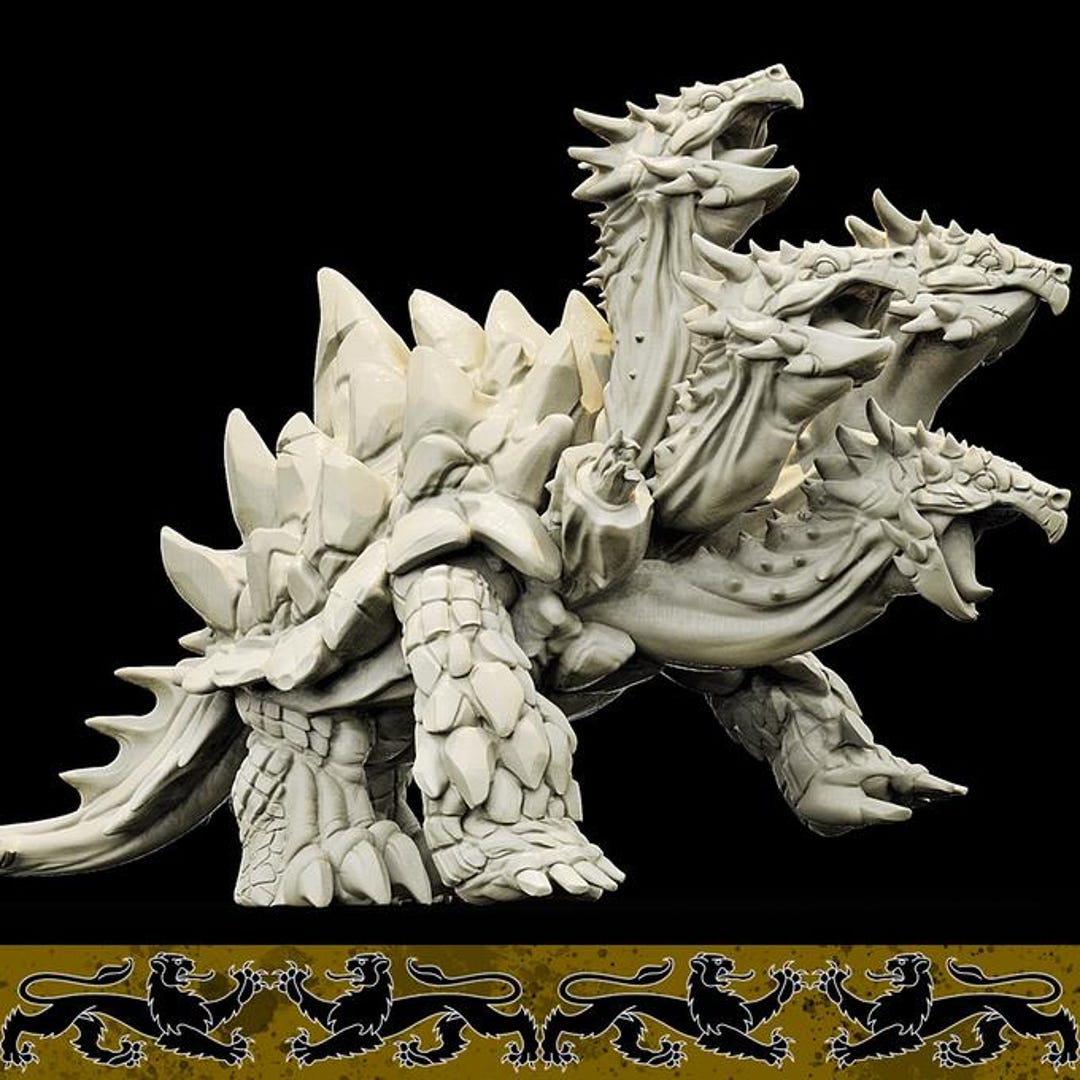 Turtle Hydra- Resin Miniature for Dnd, TTRPG, and Painters - Etsy