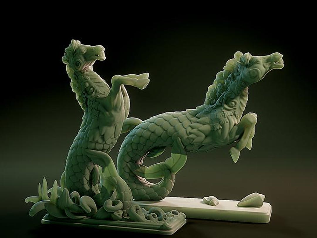 Hippocampus - Resin Miniature for Dnd, TTRPG, and Painters - Etsy