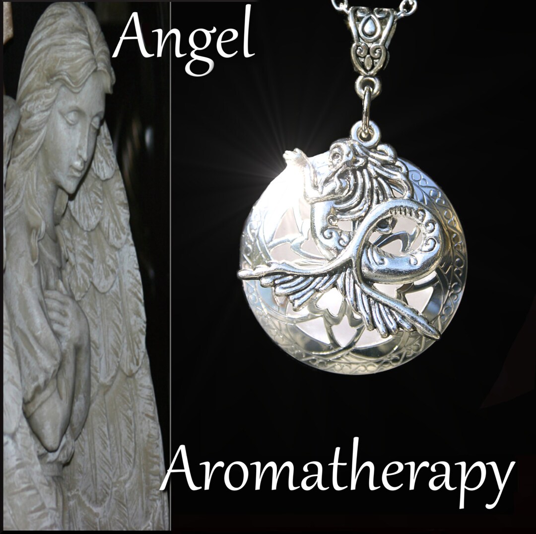 Essential Oil Diffuser Silver Mermaid Necklace Young Living Doterra ...