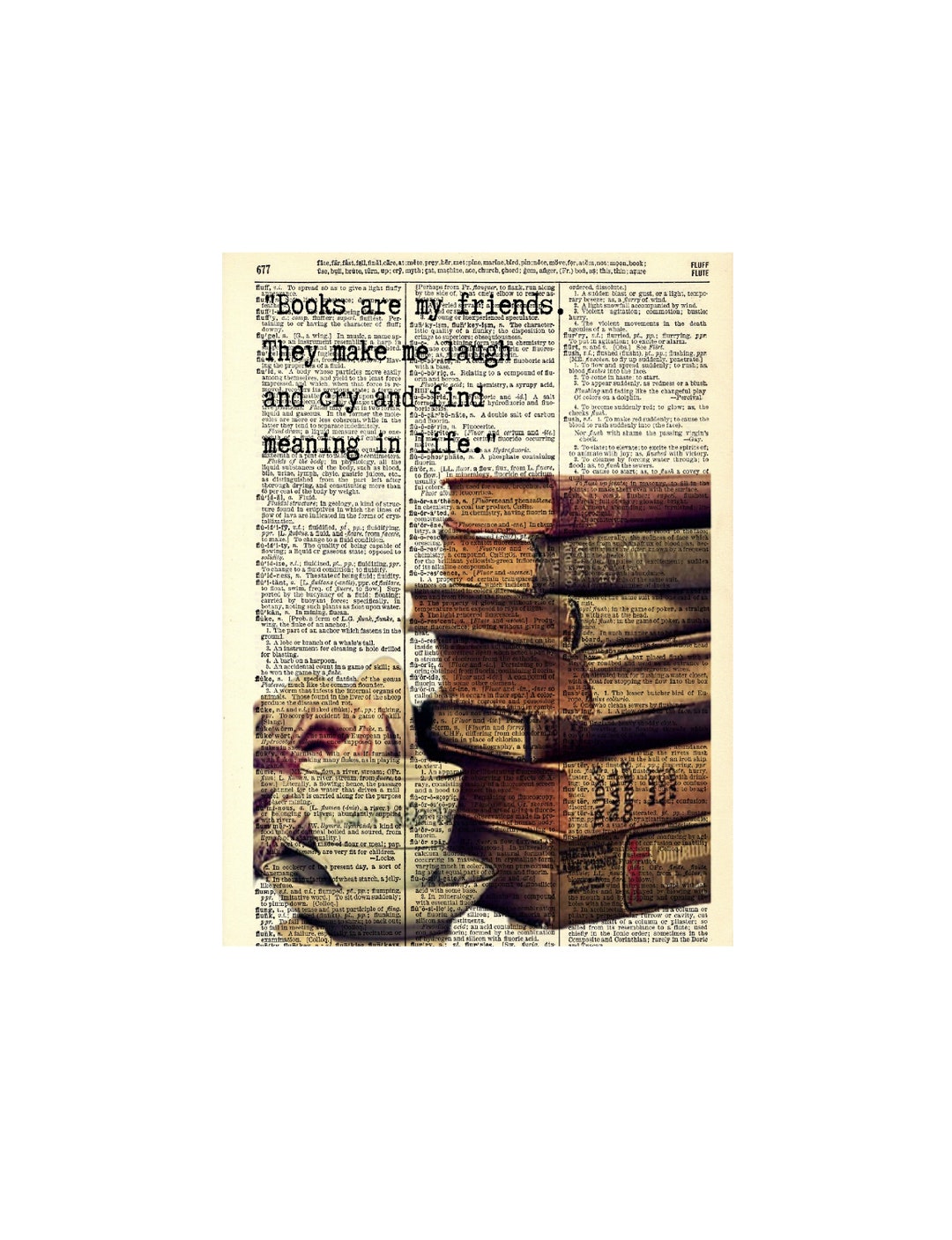 DIGITAL Vintage Dictionary Wall Art - Etsy