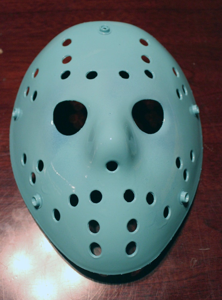 8-bit NES Jason Voorhees Friday the 13th Nintendo Cyan Hockey Mask - Etsy