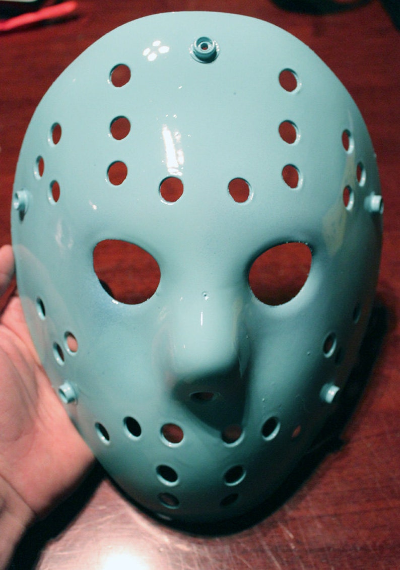 8-bit NES Jason Voorhees Friday the 13th Nintendo Cyan Hockey Mask - Etsy