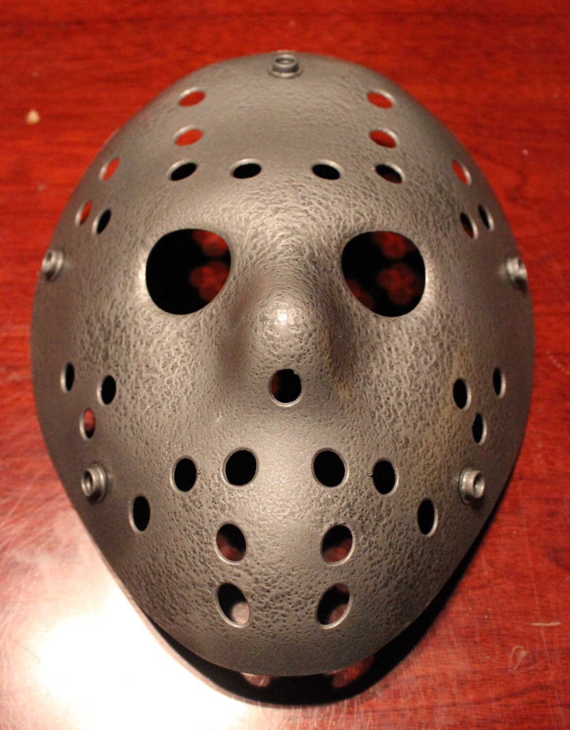 Hammered Grey Metal Jason Voorhees Friday the 13th Hockey Mask - Etsy