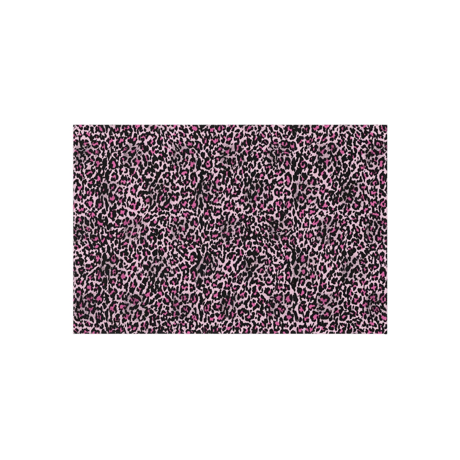 SAINT Pink Leopard Rug - Outdoor Rug, Patio Rug, Indoor Rug, Leopard ...