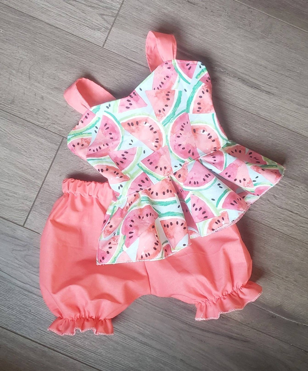 Watermelon Outfit Watermelon Peplum Outfit Watermelon Top - Etsy