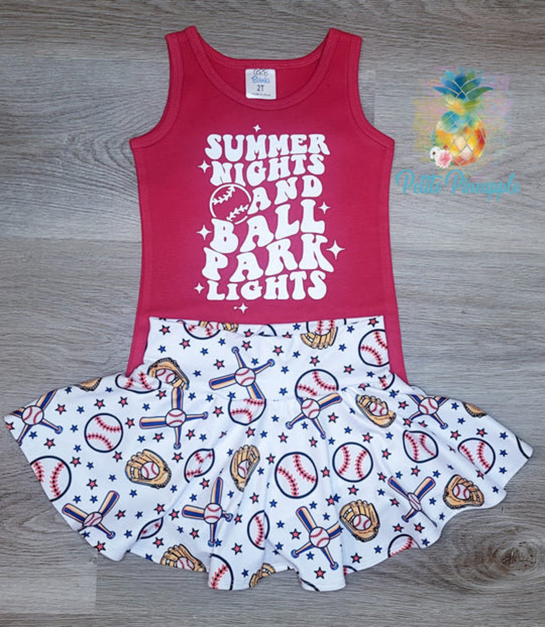 Baseball Outfit - Baseball Sister -baseball Skirt - Baseball Crop Top ...