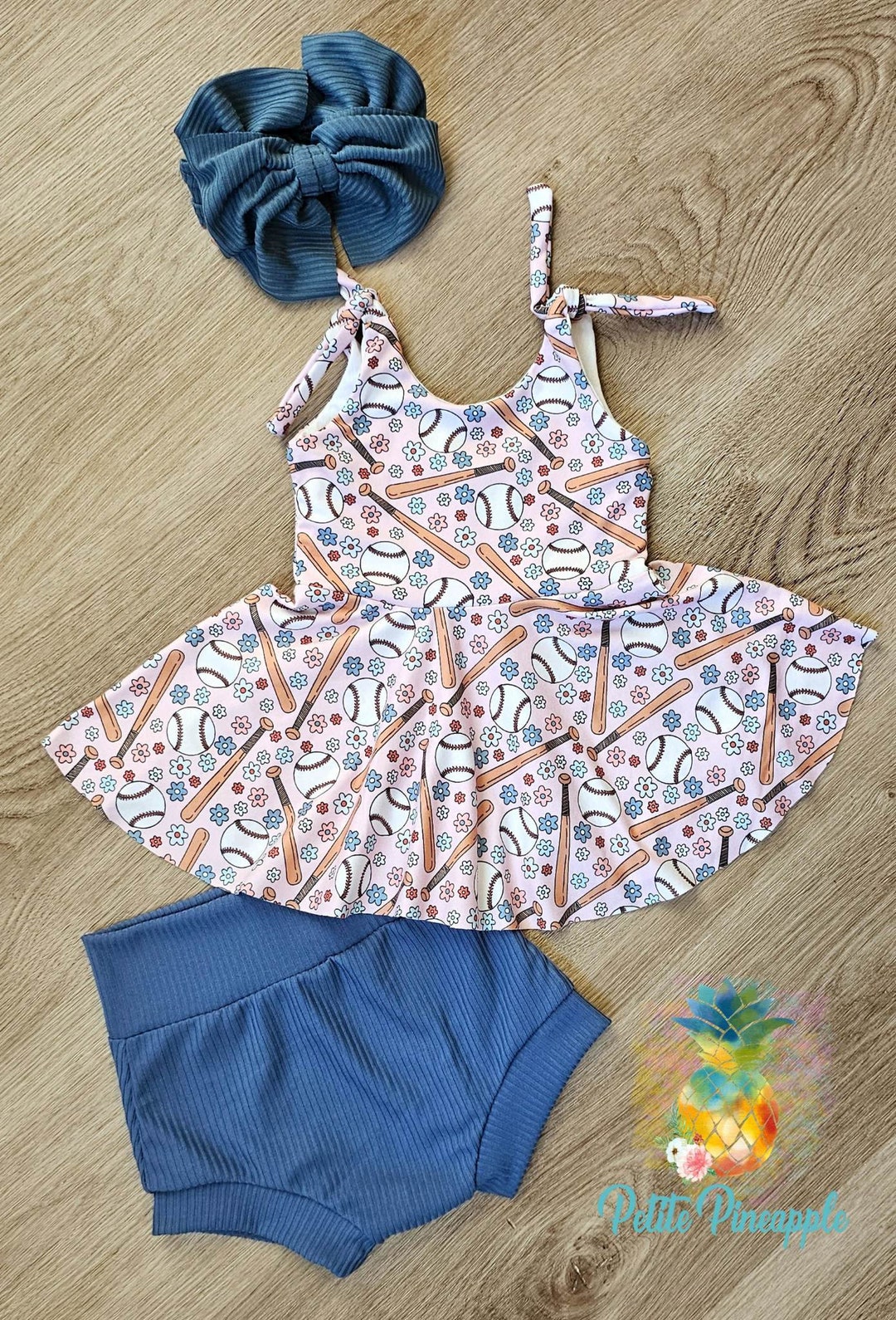 Baseball Outfit- Baseball Shorts- Baseball Dress- Ruffle Baseball ...