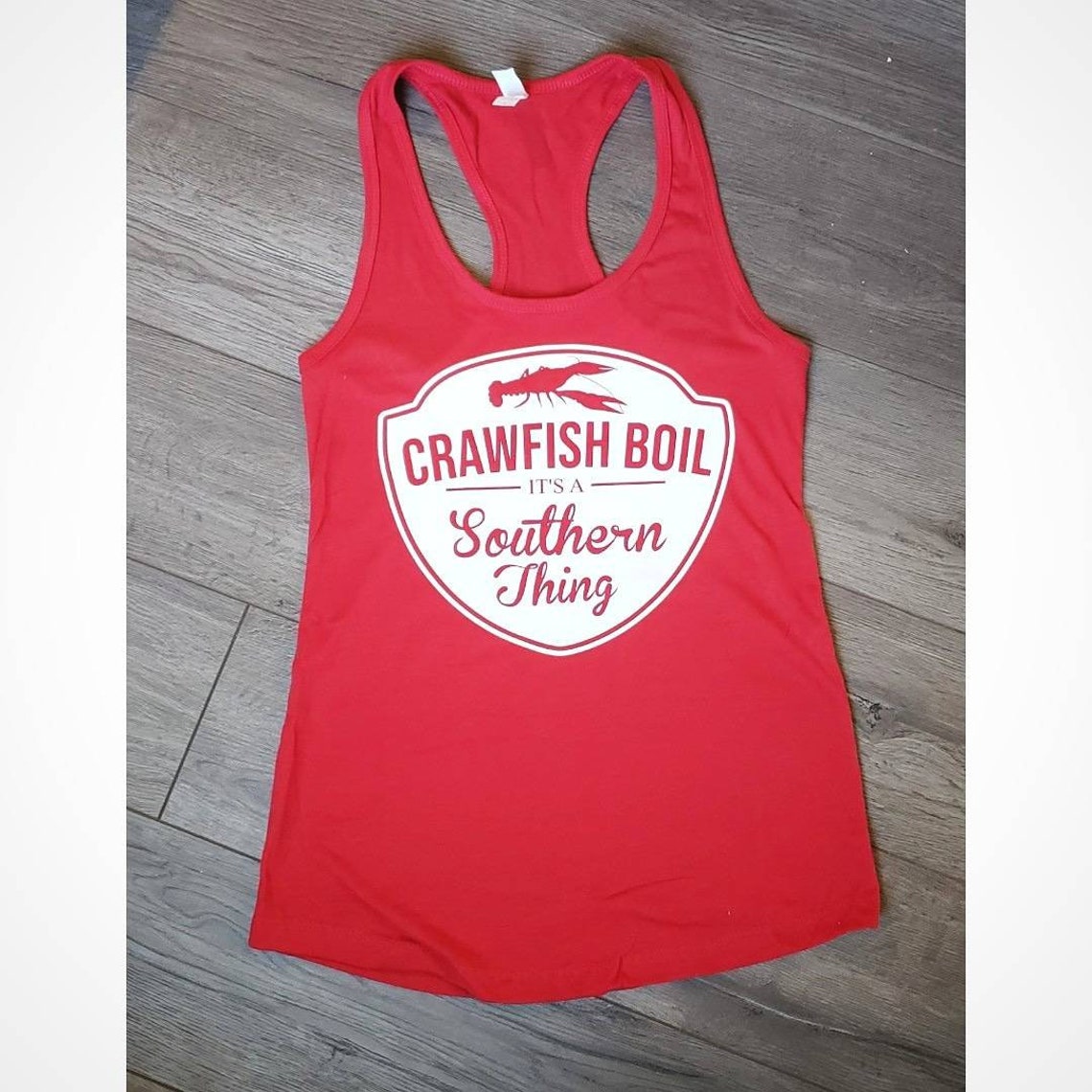 Crawfish Boil Tank Crawfish Tank Top Southern Thing Tank - Etsy