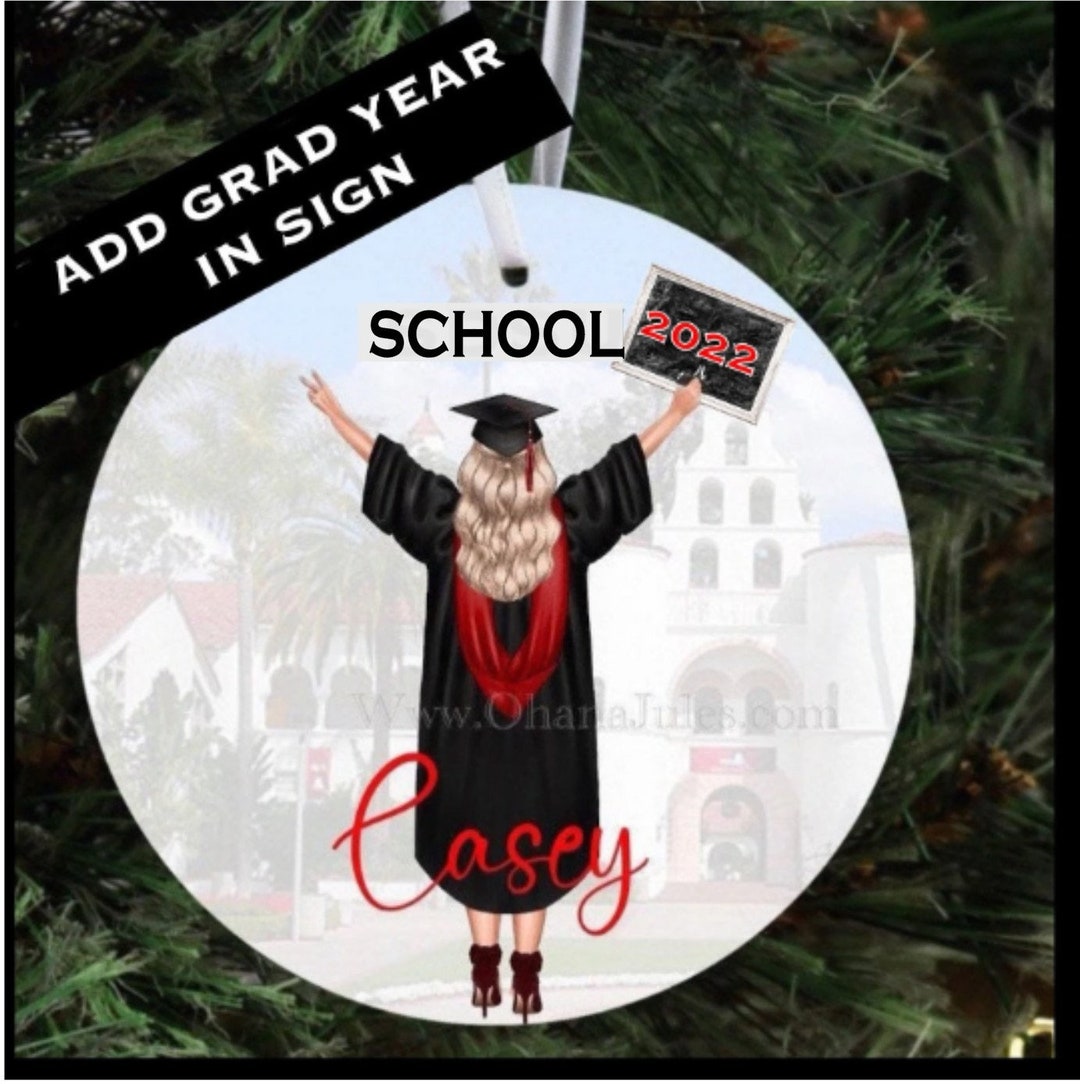 College Graduation Ornament, College Ornament, Gradution Gift ...