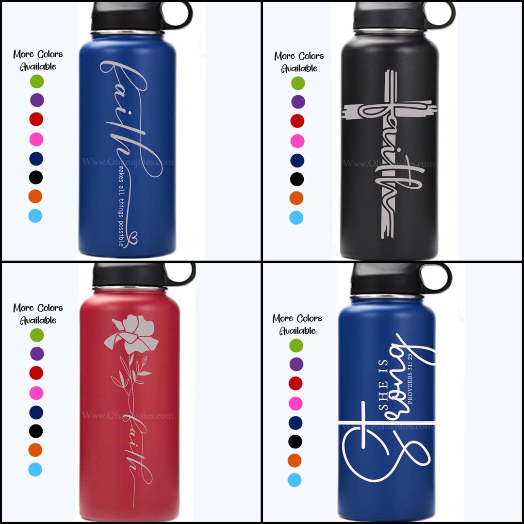 Faith, Religion, Water Flask, Sun Flower Flask, Flask, Christian Gifts ...