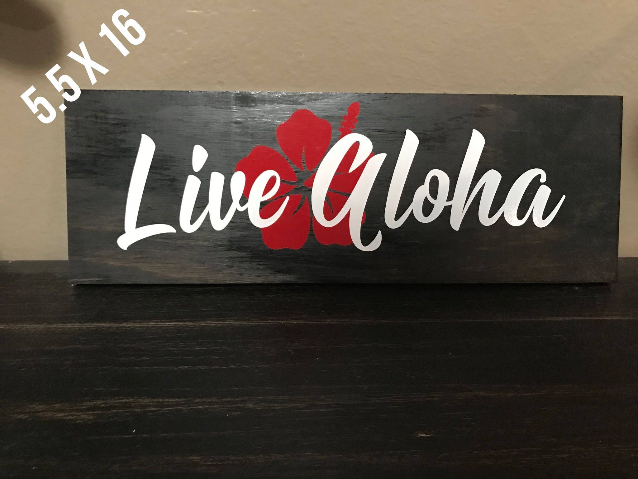 Aloha wood sign, live Aloha, Hawaiian Wood sign, wood sign ...