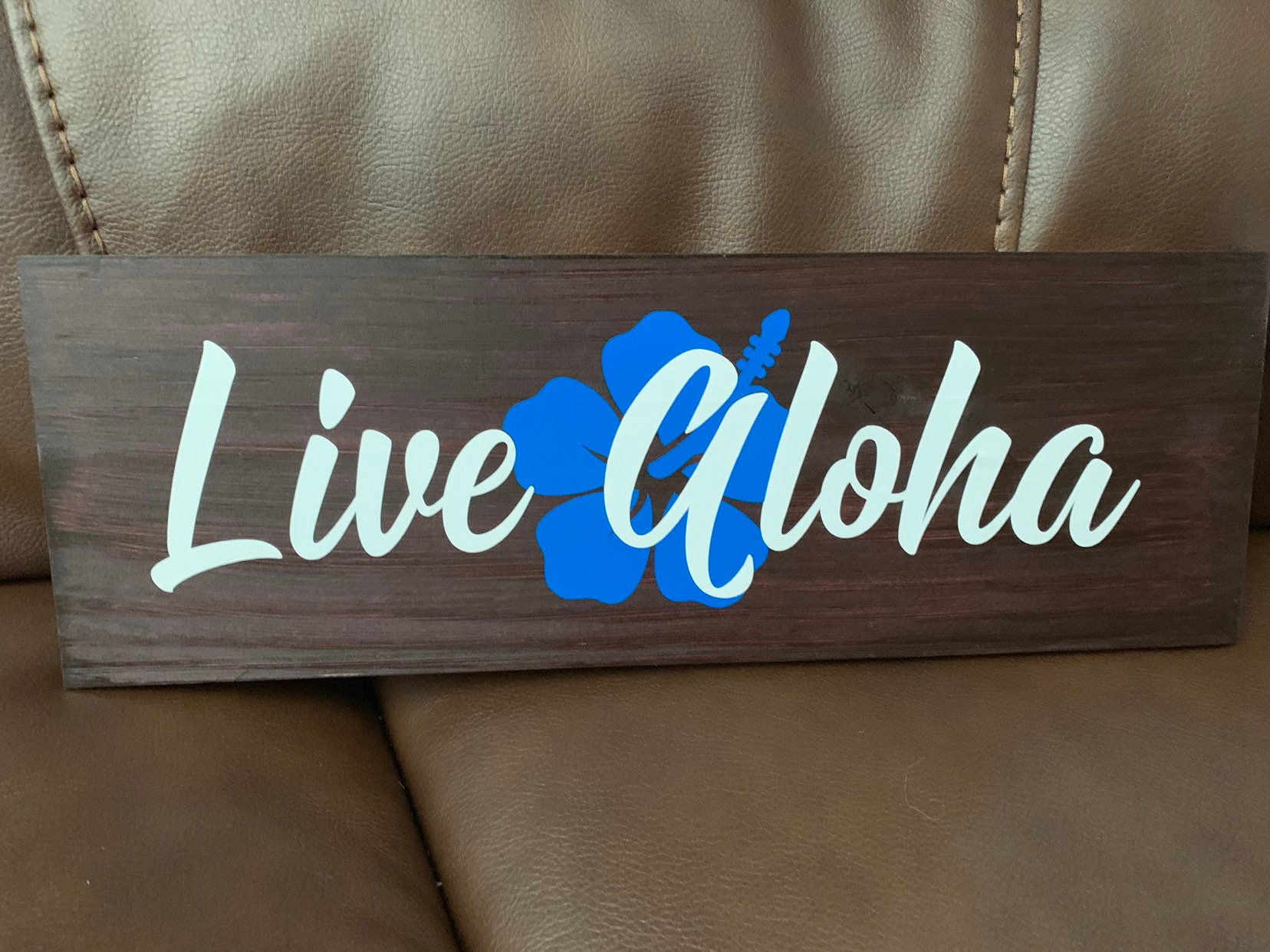 Aloha wood sign, live Aloha, Hawaiian Wood sign, wood sign ...