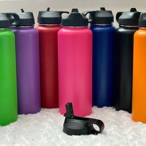 Personalized 40oz Water Bottle, Laser-etched Flask, Hibiscus ,hawaiian ...