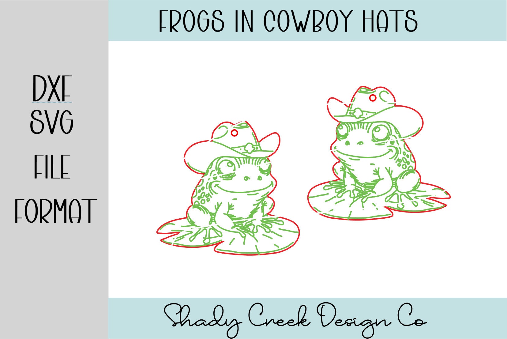 Cowboy Hat Frogs Earrings Cut File for Laser Cutters/dangle Earrings ...