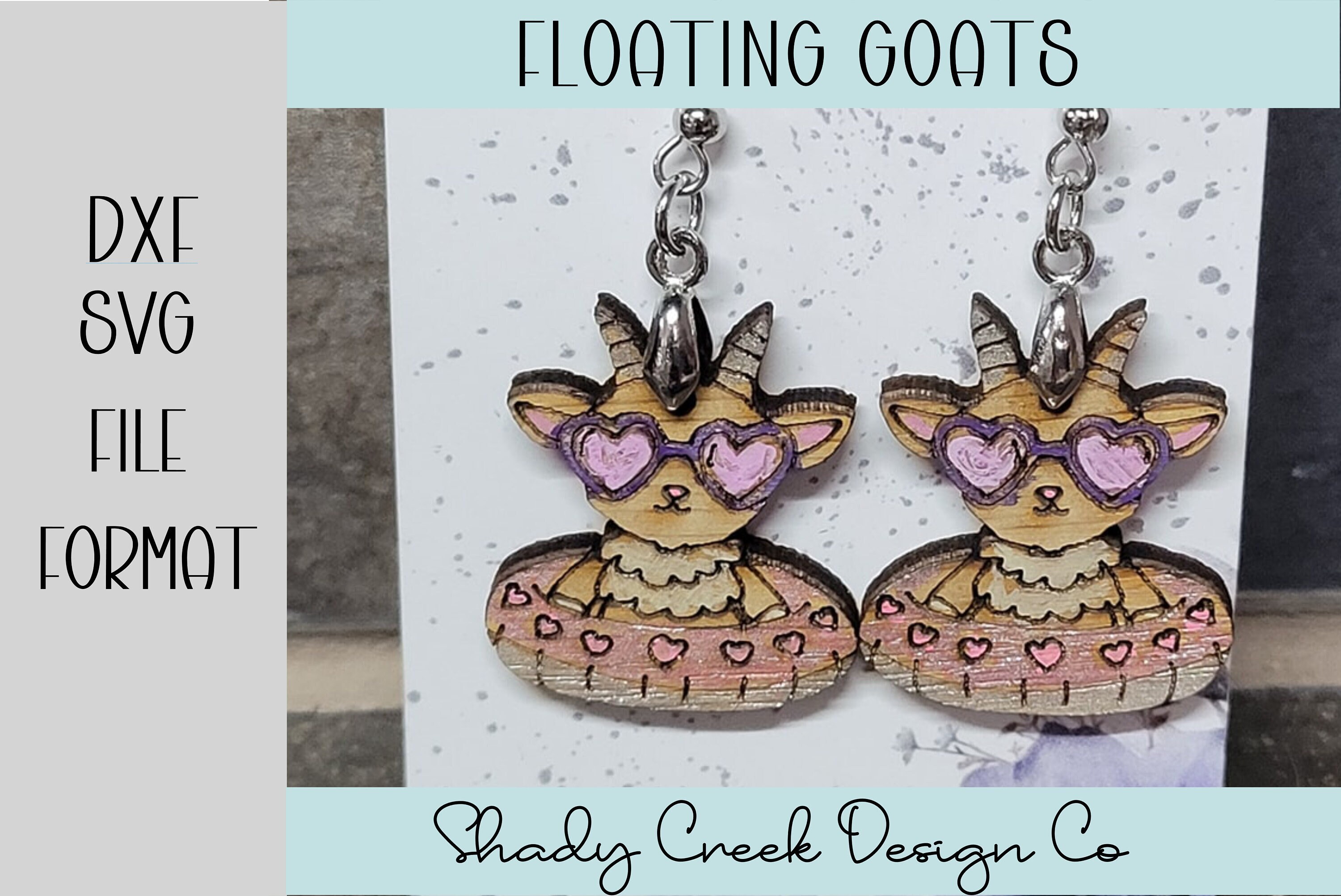 Floating Goat Cut File for Laser Cutters/dangle - Etsy
