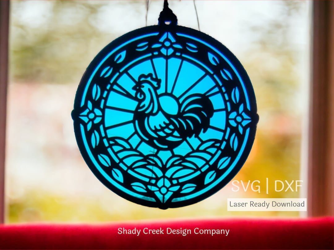 Chicken Suncatcher Download File/instant Download Chicken Suncatcher ...