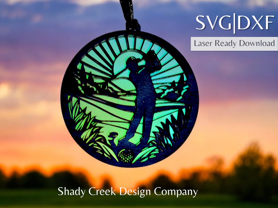 Golf Suncatcher Laser Cut File: SVG DXF (digital Download) - Etsy