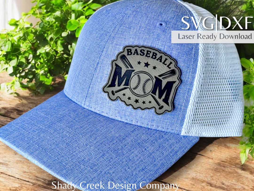 Baseball Mom Hat Patch Laser File: SVG DXF (digital Download) - Etsy