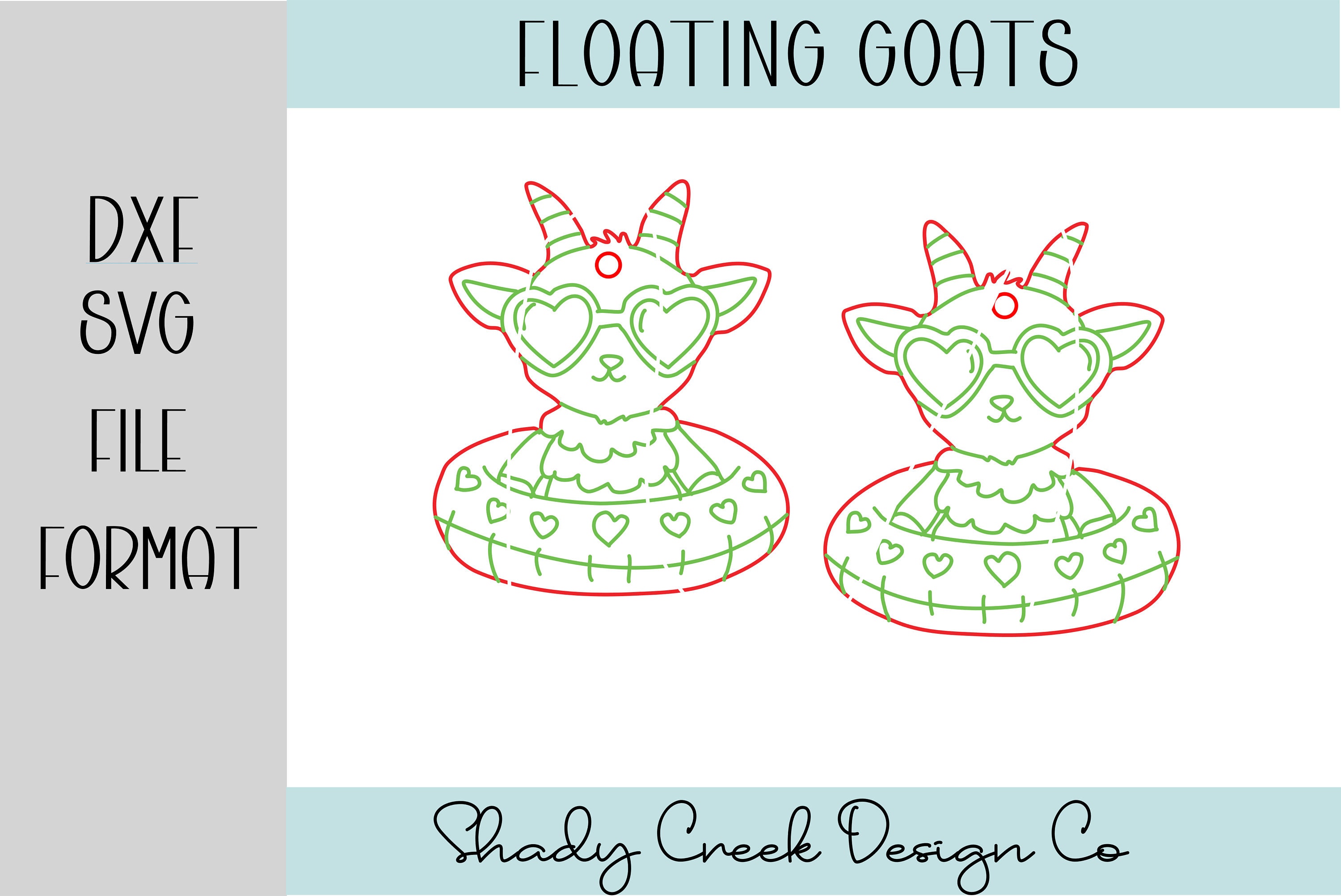 Floating Goat Cut File for Laser Cutters/dangle - Etsy