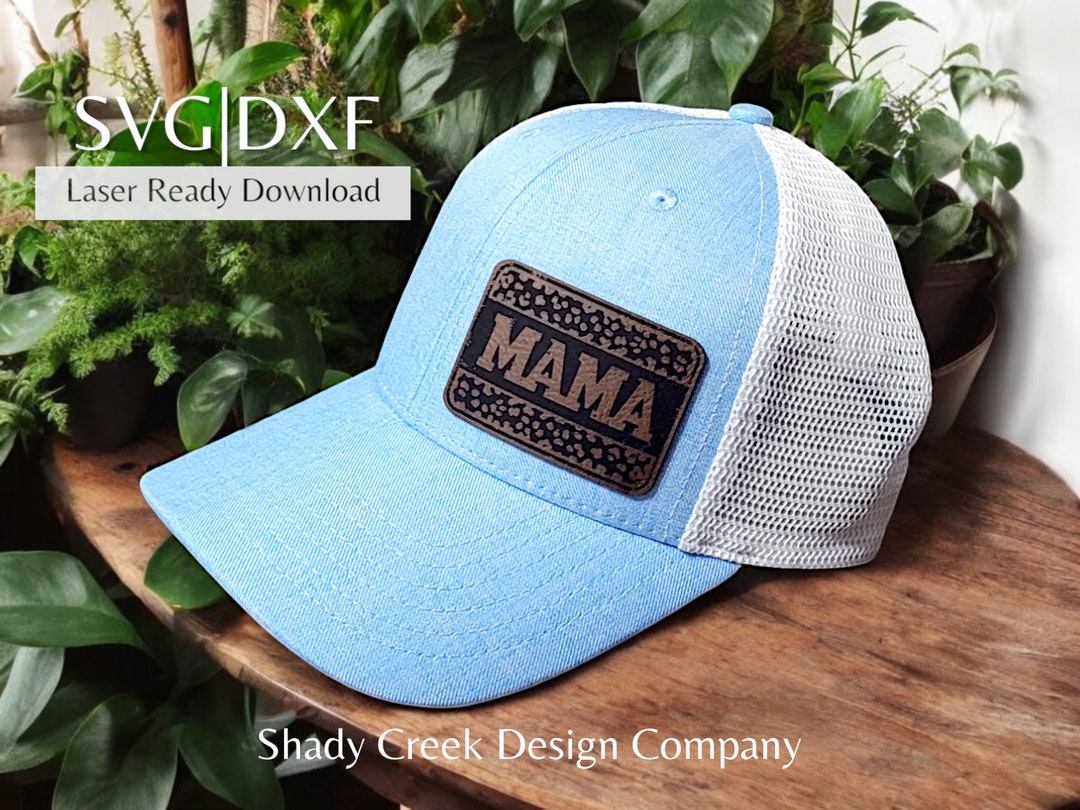 Mama Hat Patch Laser File: Leopard Print SVG DXF (digital Download) - Etsy