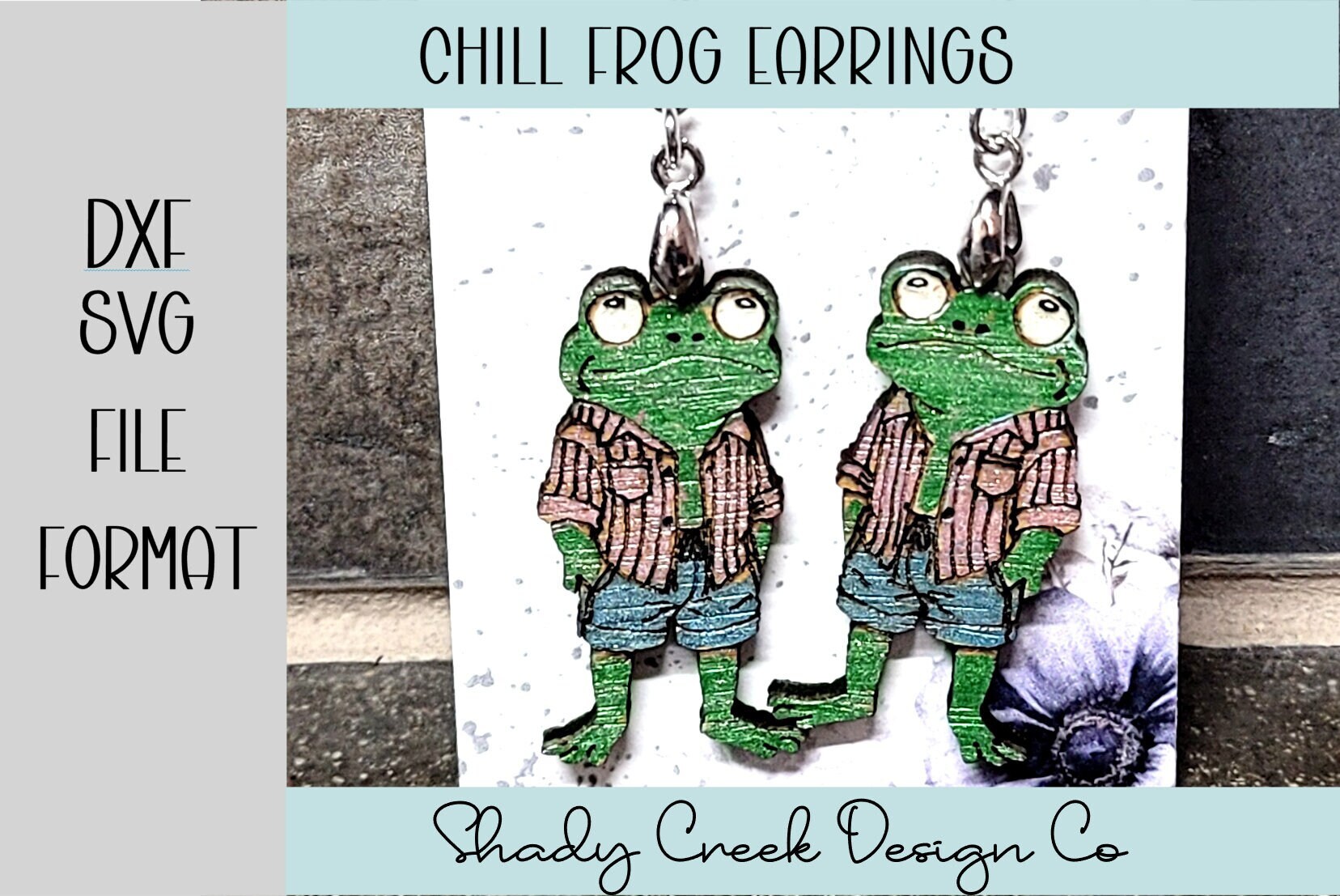 Chill Frogs Dangle Earring Cut File for Laser Cutters/gnome Dangle ...
